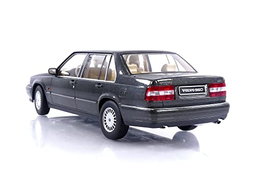 Solido 1:18 Triple 9 1996 Volvo 960 Dark Grey Metallic Die-Cast Model Car