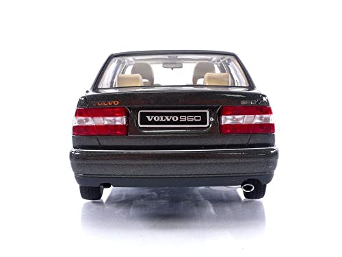 Solido 1:18 Triple 9 1996 Volvo 960 Dark Grey Metallic Die-Cast Model Car
