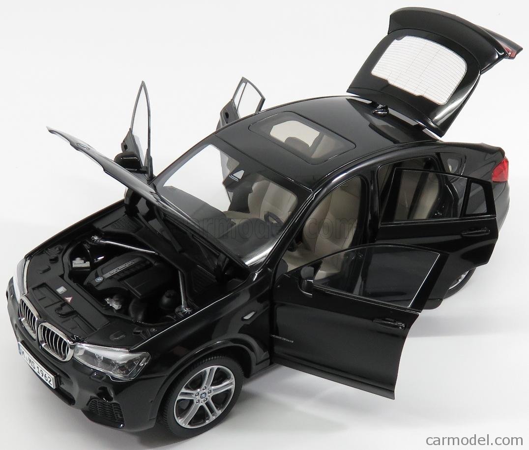 Paragon 97094 BMW X4 (F26) Sapphire Black 1/18 Diecast Model Car