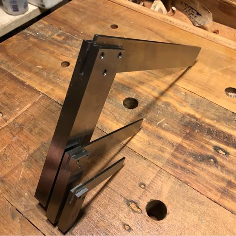 Machinist Square Precision Engineer Wide Seat Square 90 Right Angle Ground Hardened Steel Angle Ruler 3.2 x 2 Inch