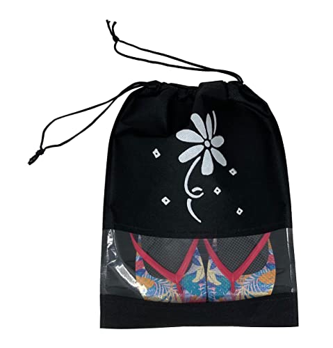 Old Navy Women Beach Summer Casual Flip Flop Sandals (9 Watermelon Print & Black Flip Flops) with Dust Cover