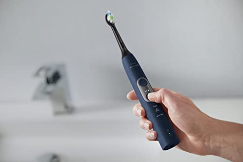 Philips Sonicare ProtectiveClean 6500 Rechargeable Electric Power Toothbrush with Charging Travel Case and Extra Brush Head, Navy Blue, HX6462/07