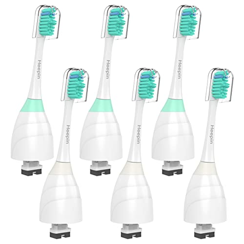 Replacment Brush Heads Compatible with Philips Sonicare E-Series Essence, Xtreme, Elite, Advance, and CleanCare Electric Toothbrush, Toothbrush Replacment Heads Refills, 6 Pack