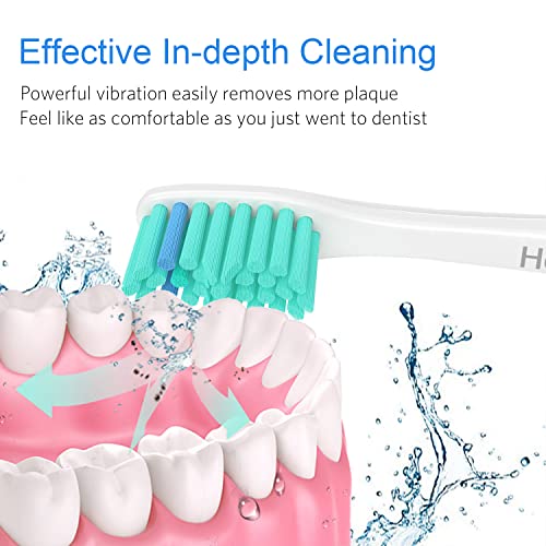 Replacment Brush Heads Compatible with Philips Sonicare E-Series Essence, Xtreme, Elite, Advance, and CleanCare Electric Toothbrush, Toothbrush Replacment Heads Refills, 6 Pack