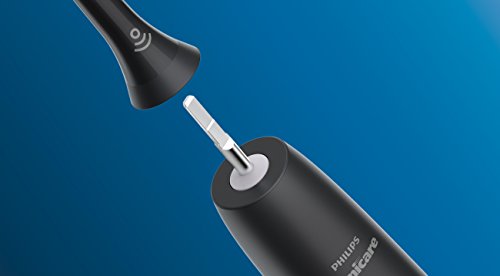 Philips Sonicare Genuine W DiamondClean Replacement Toothbrush Heads, 3 Brush Heads, Black, HX6063/95