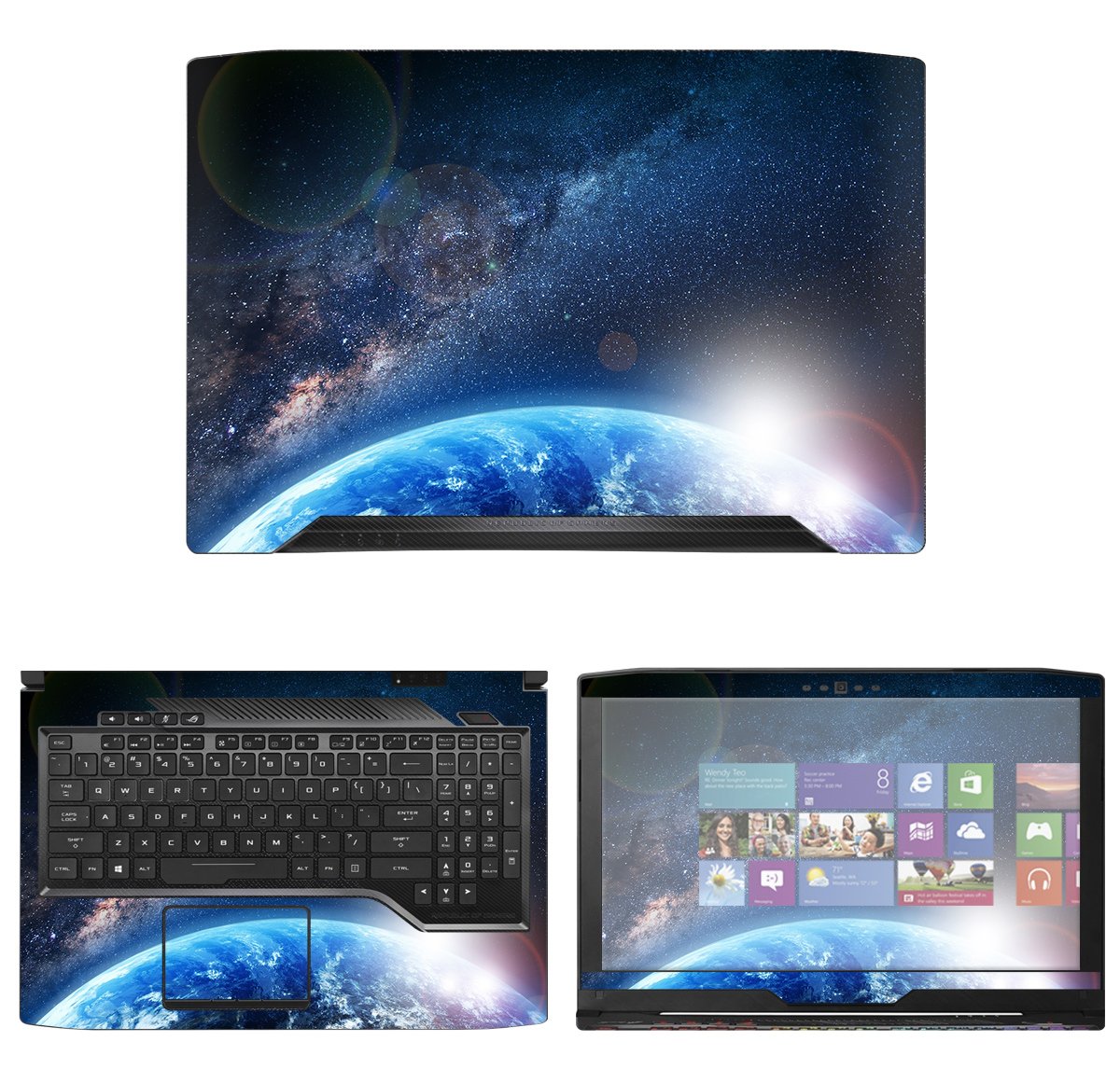 Decalrus - Protective Decal Outer Space Skin Sticker for Asus ROG Strix GL503 (Hero Edition) (15.6" Screen) case Cover wrap ASrogGl503_15-260