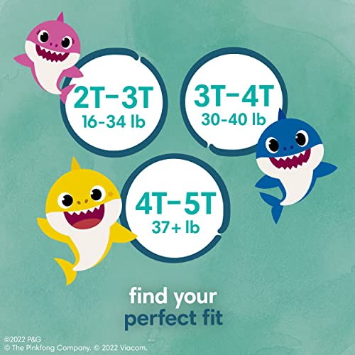 Pampers Pure Protection Training Underwear, Baby Shark, Size 4 2T-3T, 100 Count
