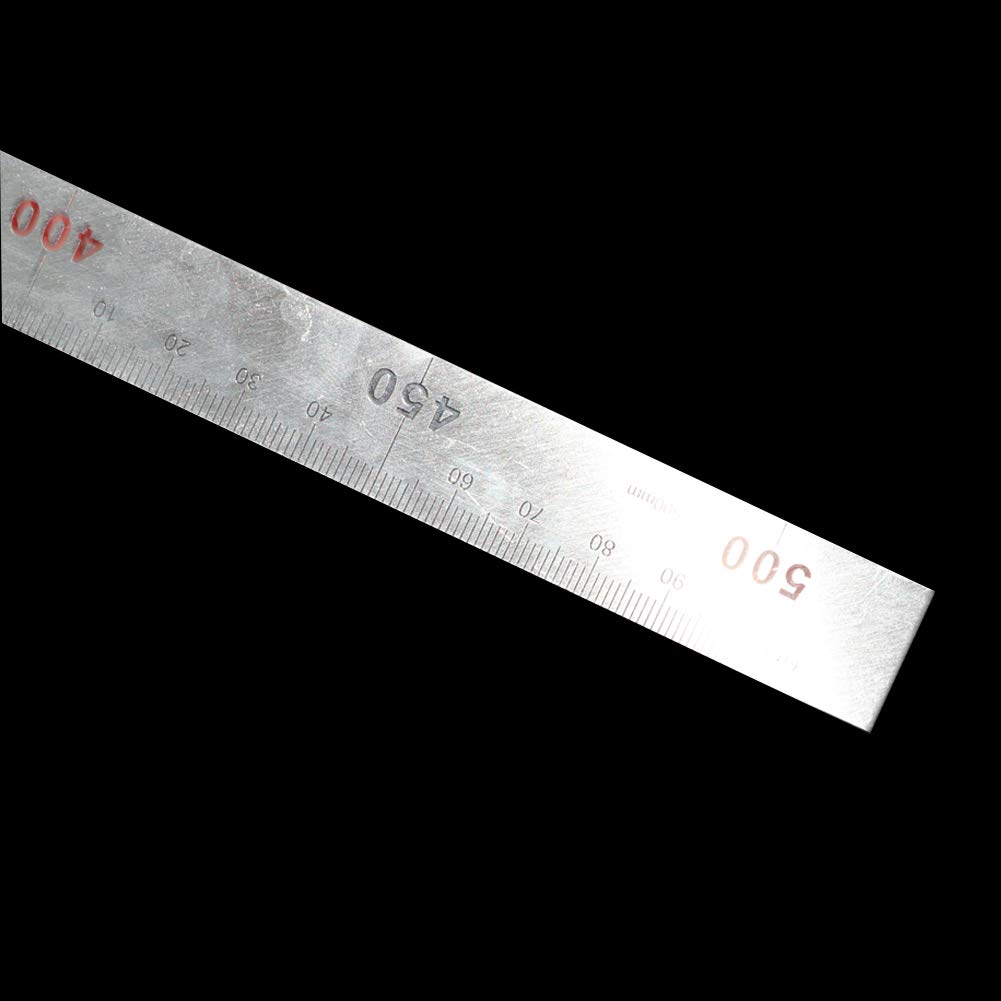 Utoolmart Right Angle Ruler, Framing Square Ruler, 250 x 500mm Stainless Steel, L Shape Ruler, Framing Ruler, Try Square Ruler Tools for Carpenter Engineer 1 Pcs