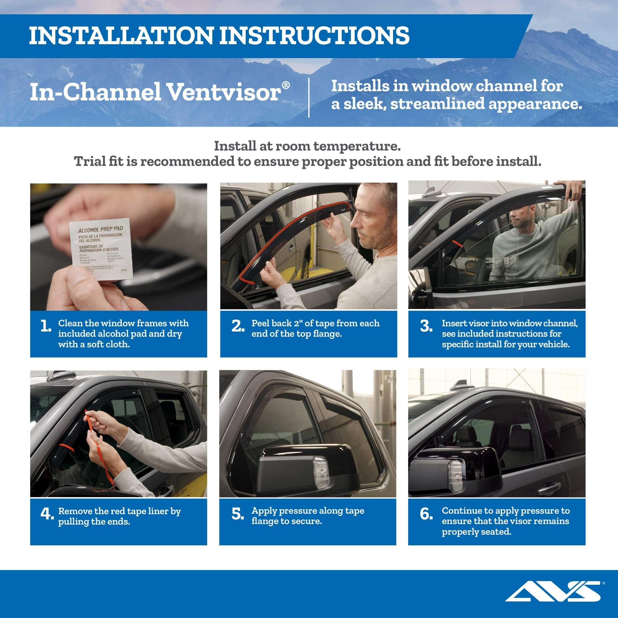 Auto Ventshade [AVS] In-Channel Ventvisor / Rain Guards | Smoke Color, 4 pc | 194318 | Fits 2006 - 2011 Chevrolet HHR