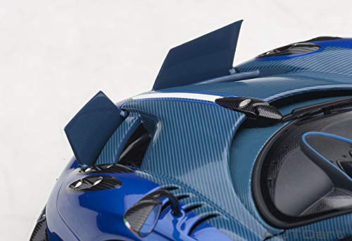 Autoart Pagani Huayra BC Blu Francia/Candy Blue Metallic with Carbon Accents 1/18 Model Car
