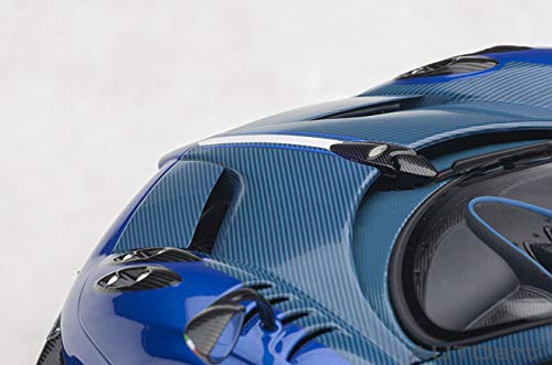 Autoart Pagani Huayra BC Blu Francia/Candy Blue Metallic with Carbon Accents 1/18 Model Car