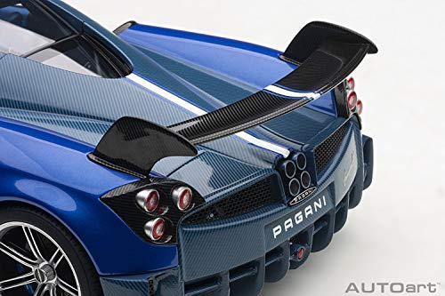 Autoart Pagani Huayra BC Blu Francia/Candy Blue Metallic with Carbon Accents 1/18 Model Car