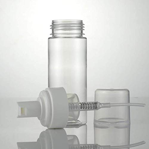 2 Pack 150ml 5oz Empty Plastic Foam Dispenser Bottles Travel Foam Soap Bottles Dispenser Foaming Bottles Soap Dispenser Pump Bottles Travel Toiletries Bottles Cosmetic Container Jar