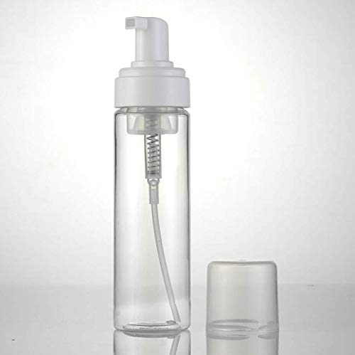 2 Pack 150ml 5oz Empty Plastic Foam Dispenser Bottles Travel Foam Soap Bottles Dispenser Foaming Bottles Soap Dispenser Pump Bottles Travel Toiletries Bottles Cosmetic Container Jar