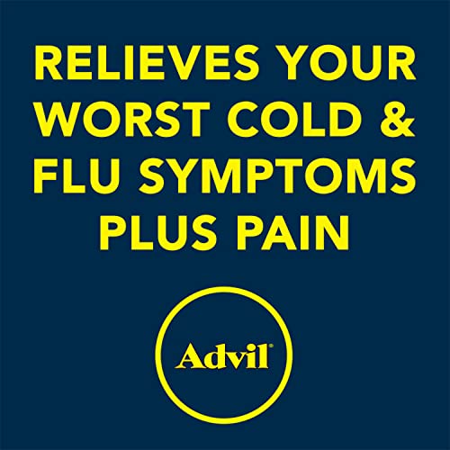 Advil Multi Symptom Cold and Flu Medicine, Cold Medicine for Adults with Ibuprofen, Phenylephrine HCL and Chlorpheniramine Maleate - 50 Coated Tablets