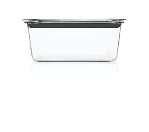 Rubbermaid 44-Piece Brilliance Food Storage Containers with Lids for Lunch, Meal Prep, and Leftovers, Dishwasher Safe, Clear/Grey & Brilliance Food Storage Container, Large, 9.6 Cup, Clear 2024351