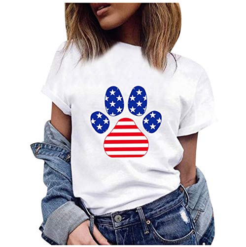 Shirts for Women Casual XL Womens Tops for Date Night Women Causal Shirts Ladies Blouse Pullover Fashion T Shirt White