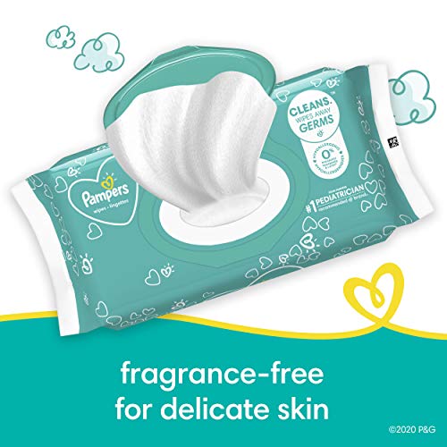 Pampers Baby Wipes Complete Clean Unscented 1X Pop-Top 72 Count
