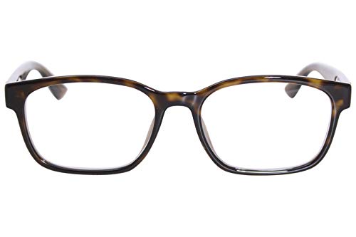 Gucci Gucci-Logo GG0749O 005 Eyeglasses Men's Havana Full Rim Optical Frame 55mm