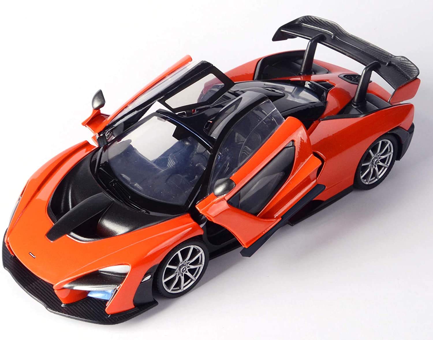 McLaren Senna Orange Metallic and Black Timeless Legends 1/24 Diecast Model Car by Motormax 79355