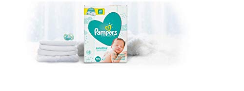 Baby Wipes, Pampers Sensitive Water Based Baby Diaper Wipes, Hypoallergenic and Unscented, Tub Not Included, 72 Count (Pack of 8), Total 576 Wipes - Packaging May Vary