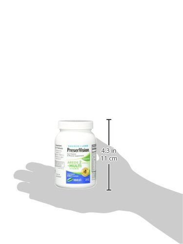 PreserVision AREDS 2 Eye Vitamin & Mineral Supplement, Contains Lutein, Vitamin C, Zeaxanthin, Zinc, Copper & Vitamin E, 100 Softgels (Packaging May Vary)