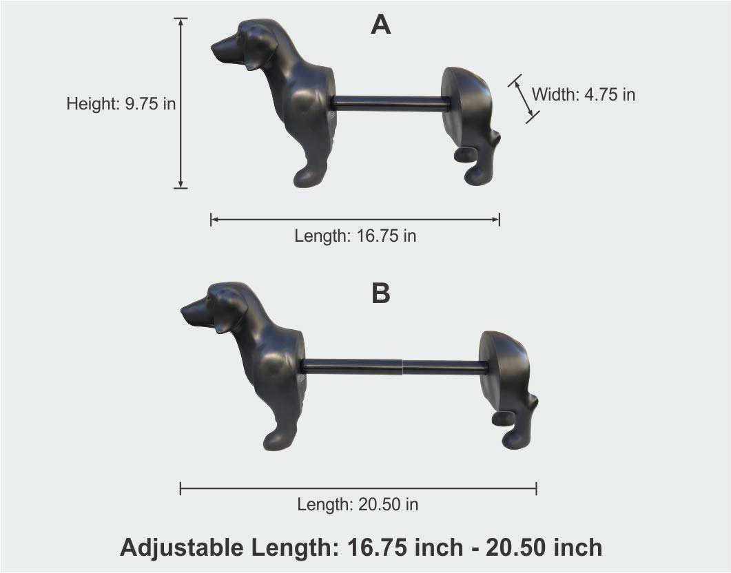 Weiner Dachshund Dog Paper Towel Holder Black Elegant Kitchen Decor | Best Gifts Idea - Dachstastic