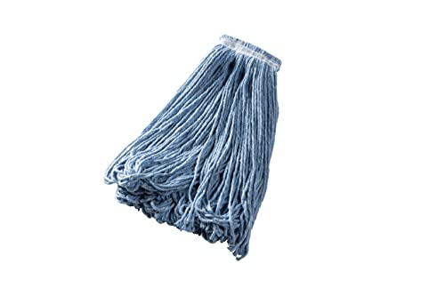 Rubbermaid Commercial Products-FGE23800BL00 Universal Headband Blend Mop, Blue, Looped Ends to Reduce Fraying