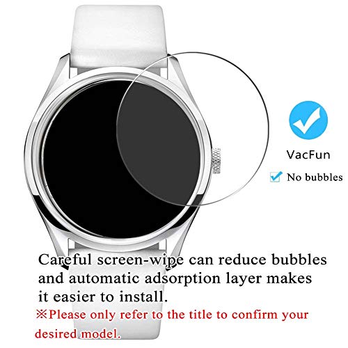 Synvy [3 Pack] Tempered Glass Screen Protector, Compatible with Gucci YA101352 9H Film Smartwatch Smart Watch Protectors