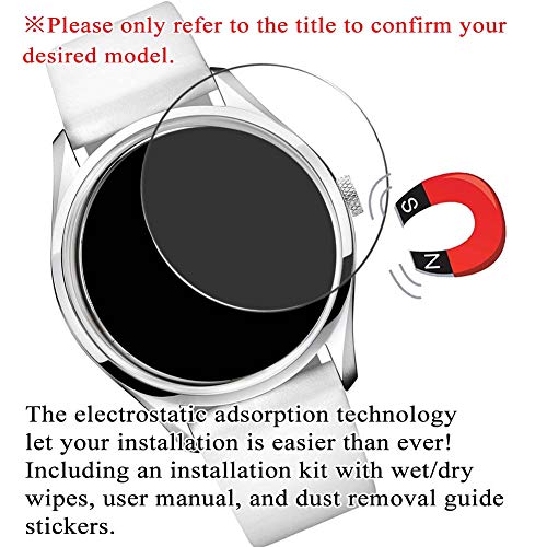Synvy [3 Pack] Tempered Glass Screen Protector, Compatible with Gucci YA101352 9H Film Smartwatch Smart Watch Protectors