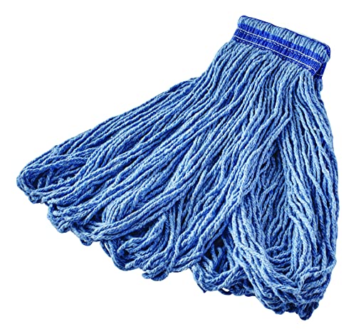 Rubbermaid Commercial Products-FGE23800BL00 Universal Headband Blend Mop, Blue, Looped Ends to Reduce Fraying