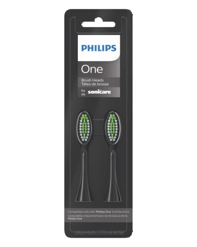 Philips One by Sonicare, 2 Brush Heads, Shadow Black, BH1022/06