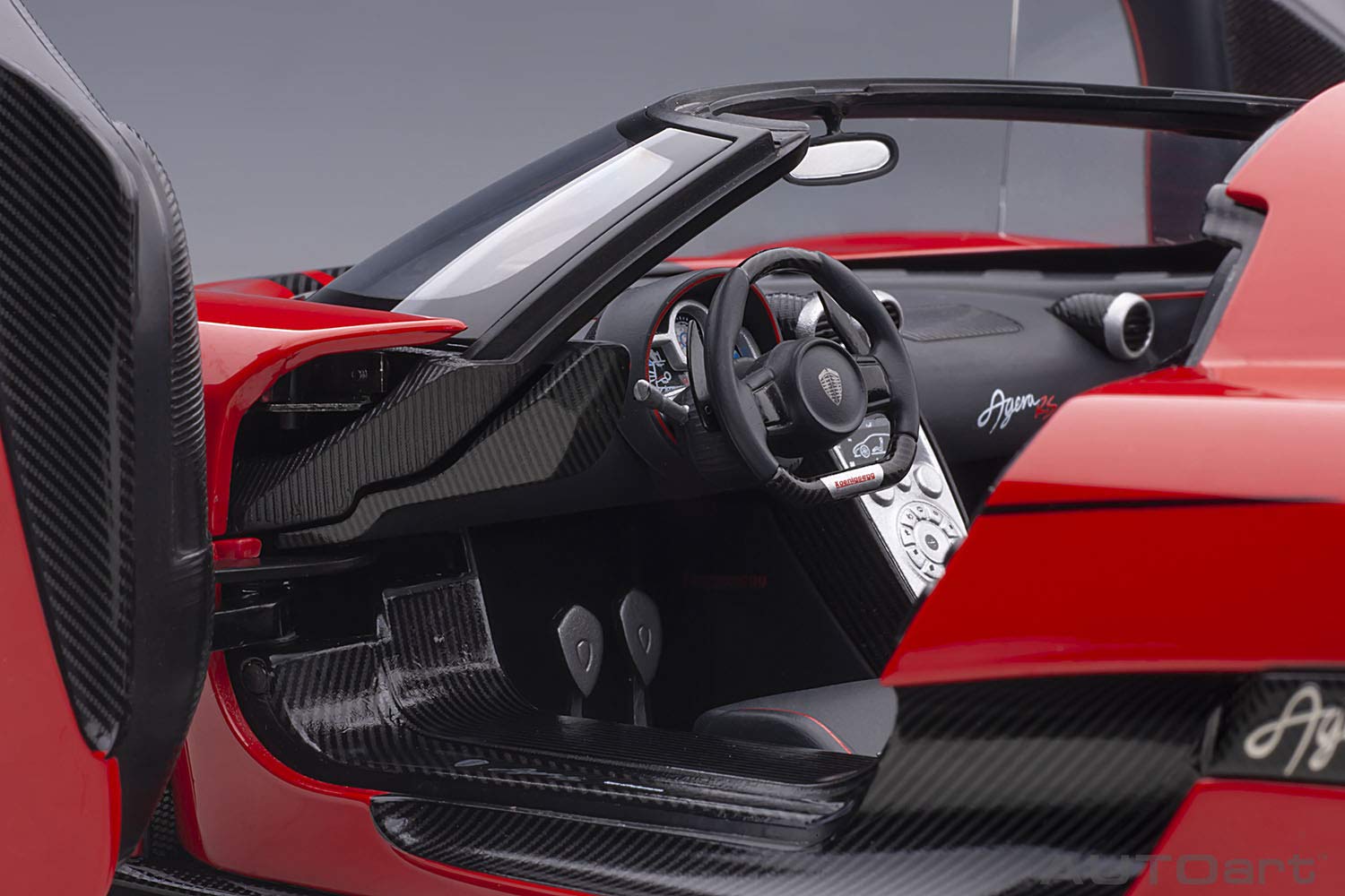 Autoart Koenigsegg Agera RS Chili Red with Black Accents 1/18 Model Car