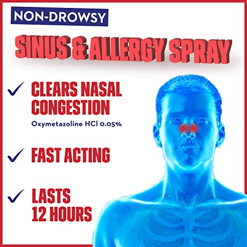 Mucinex Sinus-Max Severe Nasal Congestion Relief Sinus & Allergy Nasal Spray, 0.75 Fl Oz