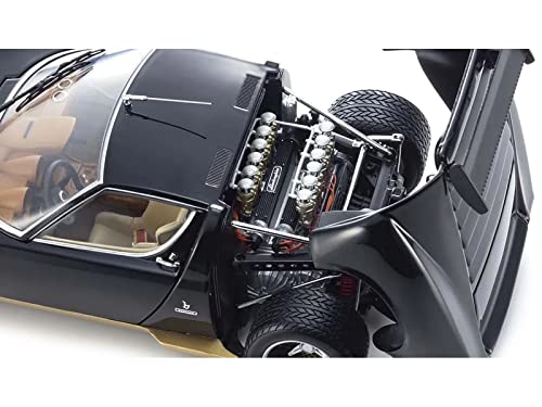 Lambo Miura SVR Black and Gold 1/18 Diecast Model Car 08319 BKG