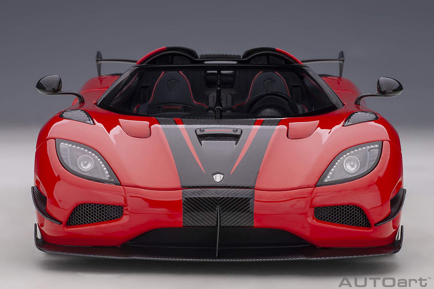 Autoart Koenigsegg Agera RS Chili Red with Black Accents 1/18 Model Car