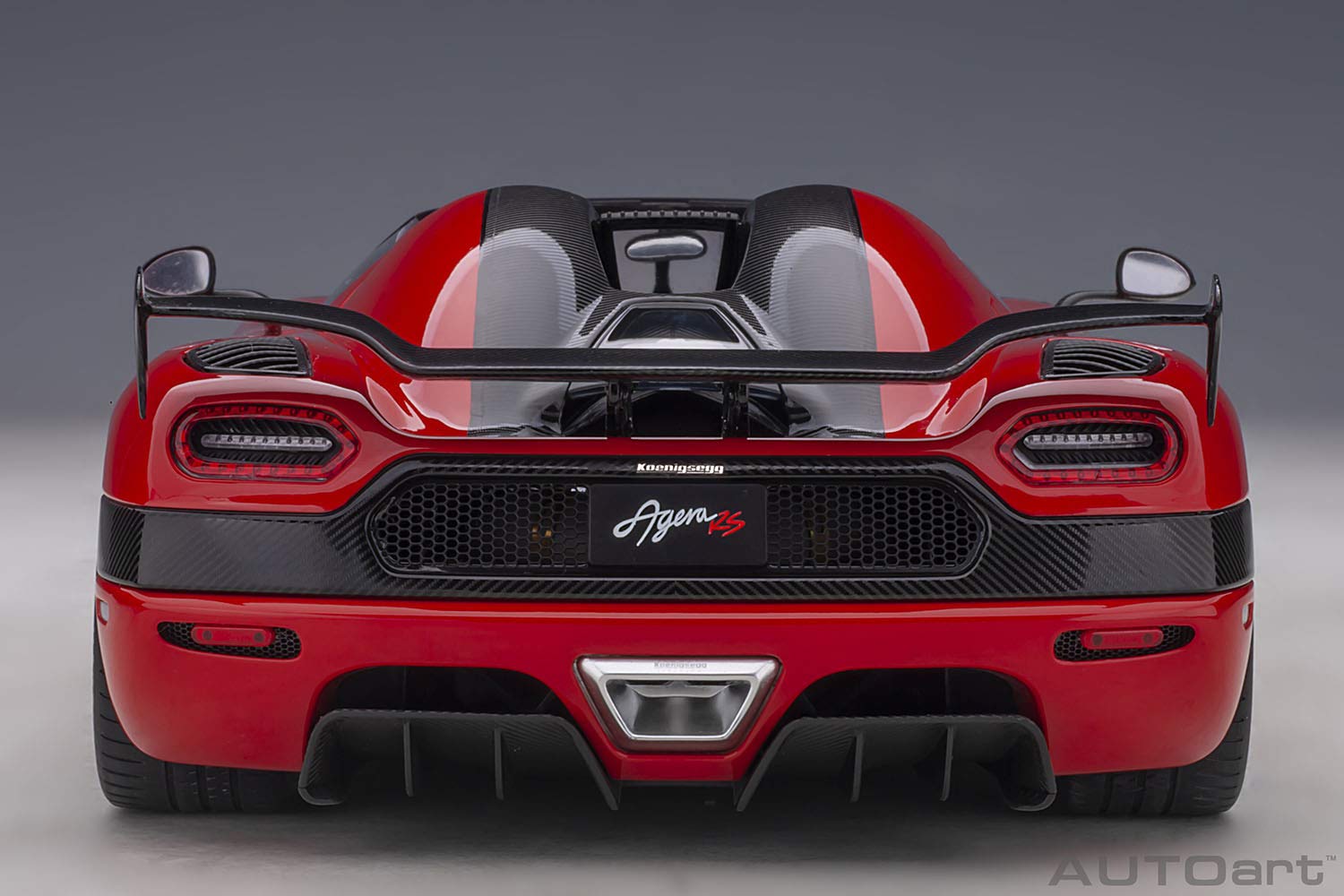 Autoart Koenigsegg Agera RS Chili Red with Black Accents 1/18 Model Car