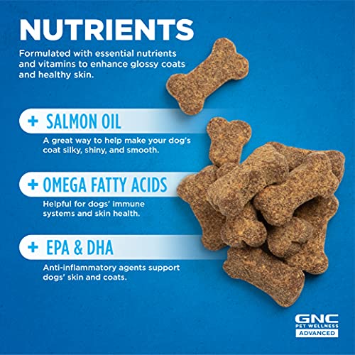 GNC for Pets Advanced Allergy Bundle Dog Supplements - Skin & Coat Dog Supplements and Seasonal Immune Support Dog Supplements - 90 Count Dog Chew, Dog Allergy Supplement, Dog Immune Supplement