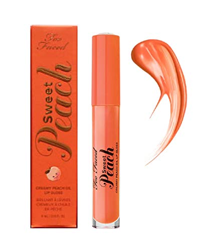 Too Faced Sweet Peach Creamy Peach Oil Lip Gloss - Poppin Peach