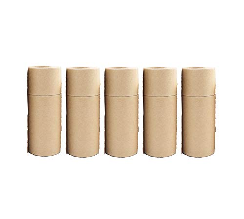 Empty Kraft Paper Jar Tube Cardboard Boxes,Essential Oil Bottle Packaging Box Gift Paper Tube Packing Box With Lid Round Paper Cardboard Boxes,5pcs (20ML)