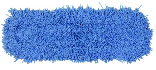 Rubbermaid Commercial Products Twisted Loop-Dust Mop Head Replacement, 25-Inch, Blue, Cotton Refill for Industrial Use, Fits Standard Size Mop Frame