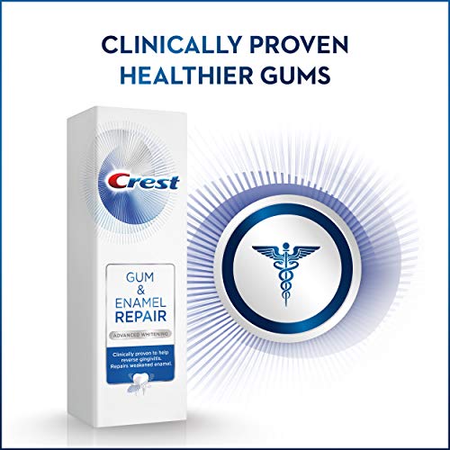 Crest Gum & Enamel Repair Toothpaste, Advanced Whitening, 4.1oz (Pack of 3) ( Packaging May Vary )