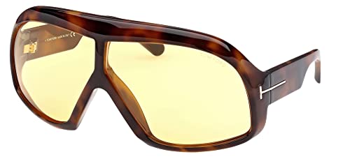 Tom Ford CASSIUS-02 FT 0965 Dark Havana/Light Brown Yellow 78/4/125 unisex Sunglasses