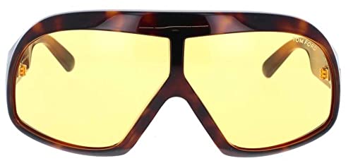 Tom Ford CASSIUS-02 FT 0965 Dark Havana/Light Brown Yellow 78/4/125 unisex Sunglasses