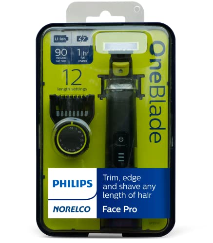 Philips Norelco OneBlade Pro Hybrid Electric Trimmer and Shaver, Black, 2 Piece, QP6530/70