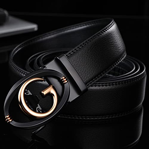 Civantiya Ratchet Belt for Men - Mens Belt Leather Designer 1 3/8" for Casual Jeans