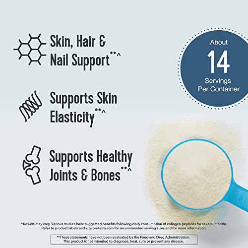 Vital Proteins Collagen Peptides Powder, Promotes Hair, Nail, Skin, Bone and Joint Health, Lemon 11 Ounce