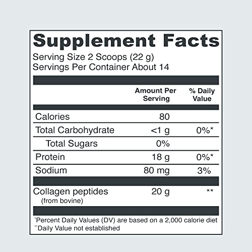 Vital Proteins Collagen Peptides Powder, Promotes Hair, Nail, Skin, Bone and Joint Health, Lemon 11 Ounce