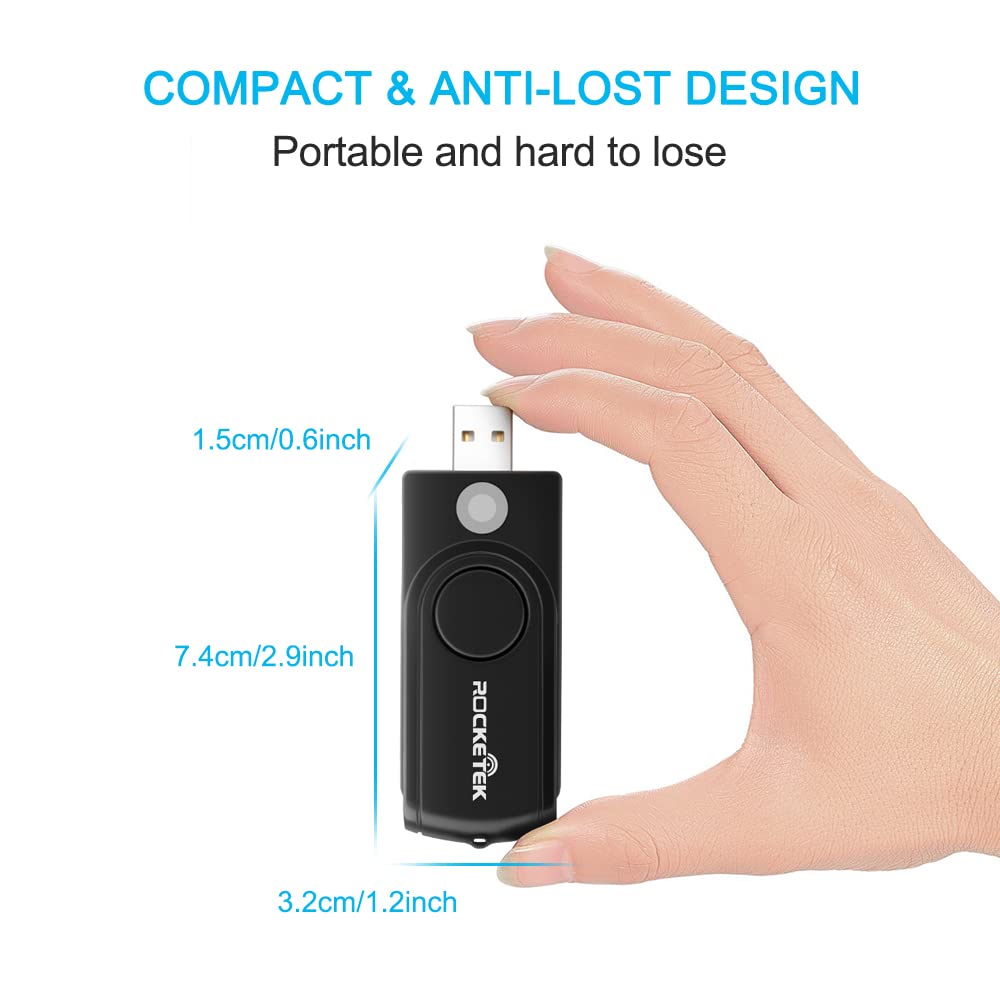 USB Multi Card Reader, 4 in 1 Memory Card Reader for SD SDXC SDHC Micro SD Micro SDXC Micro SDHC MS MMC UHS-1 SIM, DOD Military USB CAC Card Reader, CAC Reader for Mac OS, Windows, Linux