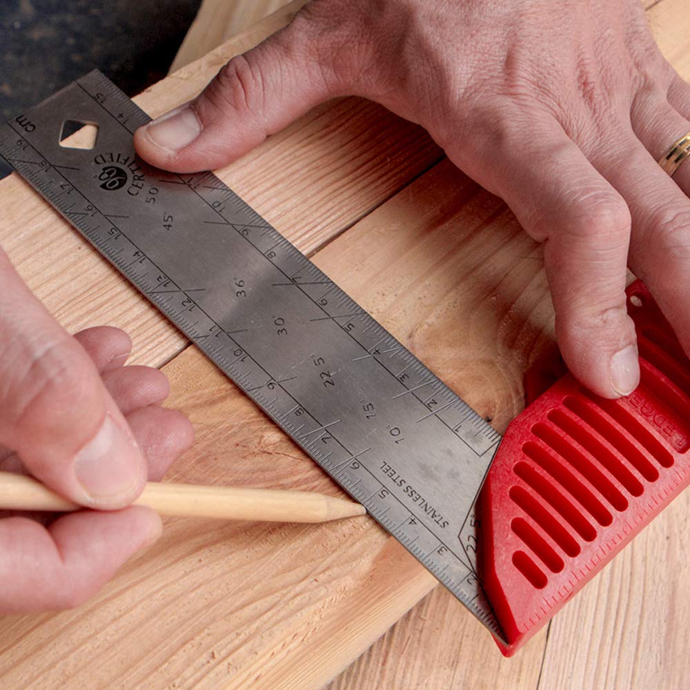 Kapro Set Legend Try with Mitre Square with Stainless Steel Blade & Handy Pocket Level - 4"